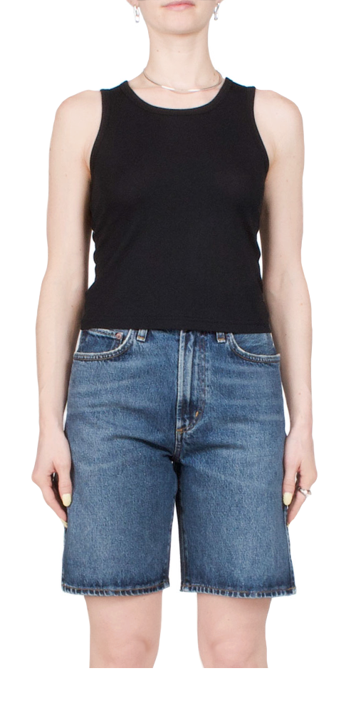 ETERNE Fitted Tank Black | Maison Rogue