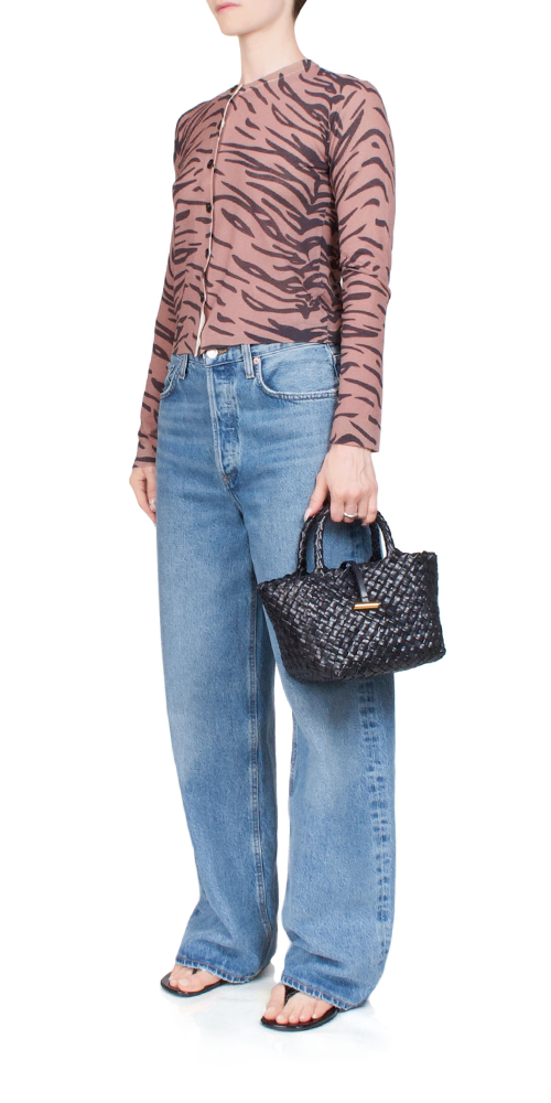 6397 Crew Cardigan Tiger | Maison Rogue