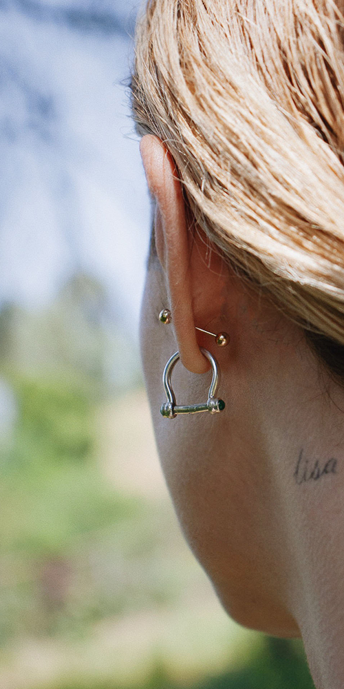 Loren Stewart Barbell Huggies | Maison Rogue